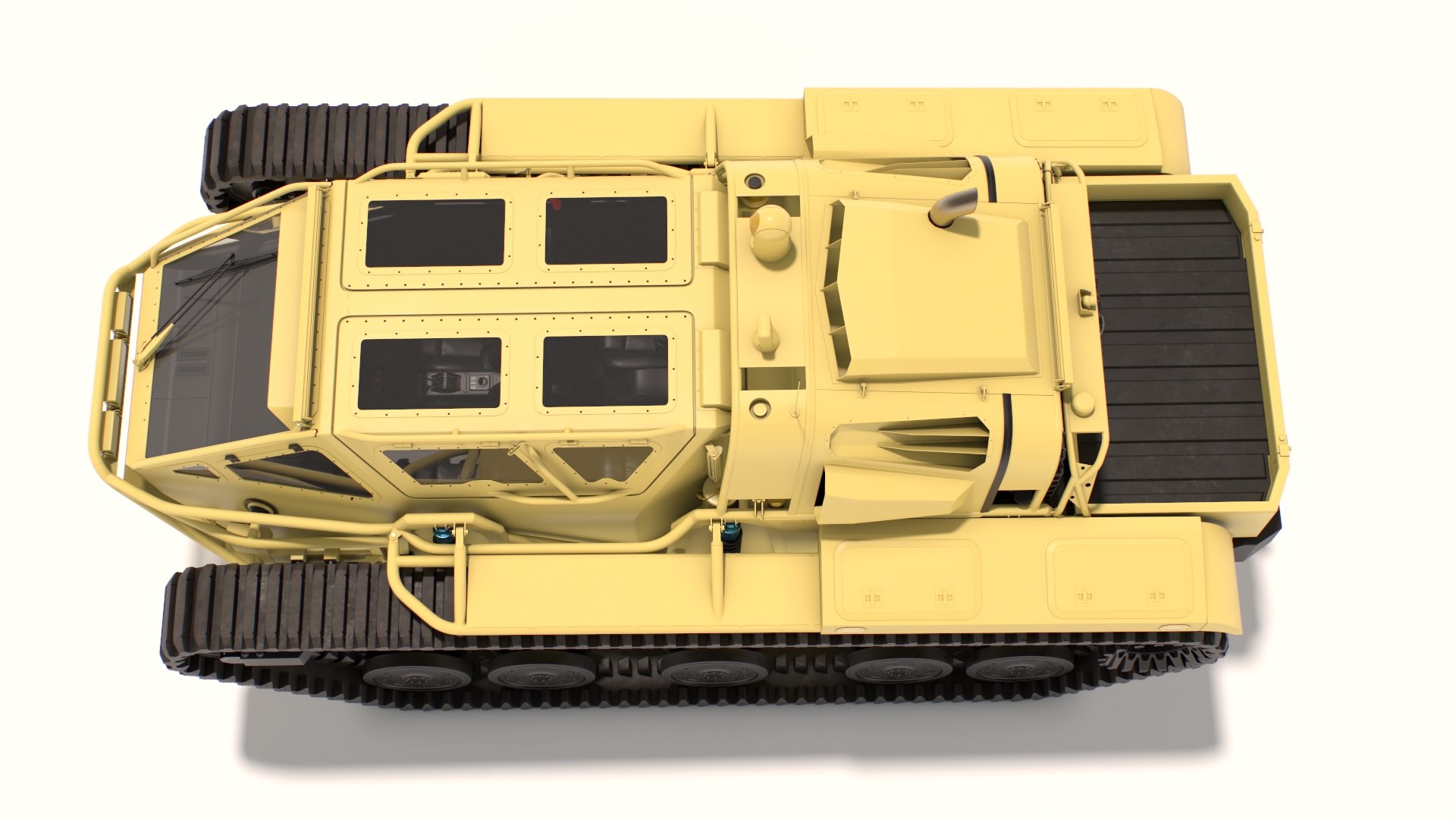 Luxury Tactical Tank Sand Colored 3D Model - TurboSquid 2381195