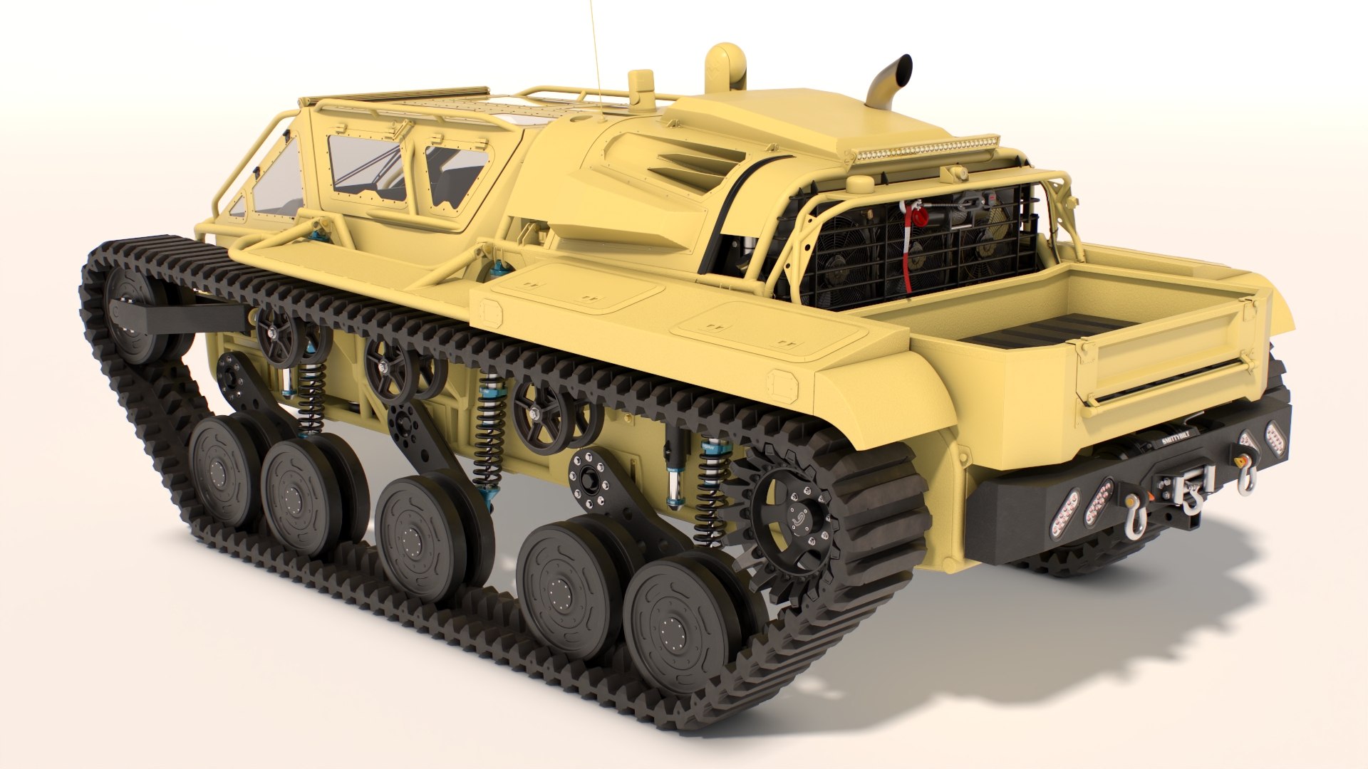 Luxury Tactical Tank Sand Colored 3D Model - TurboSquid 2381195