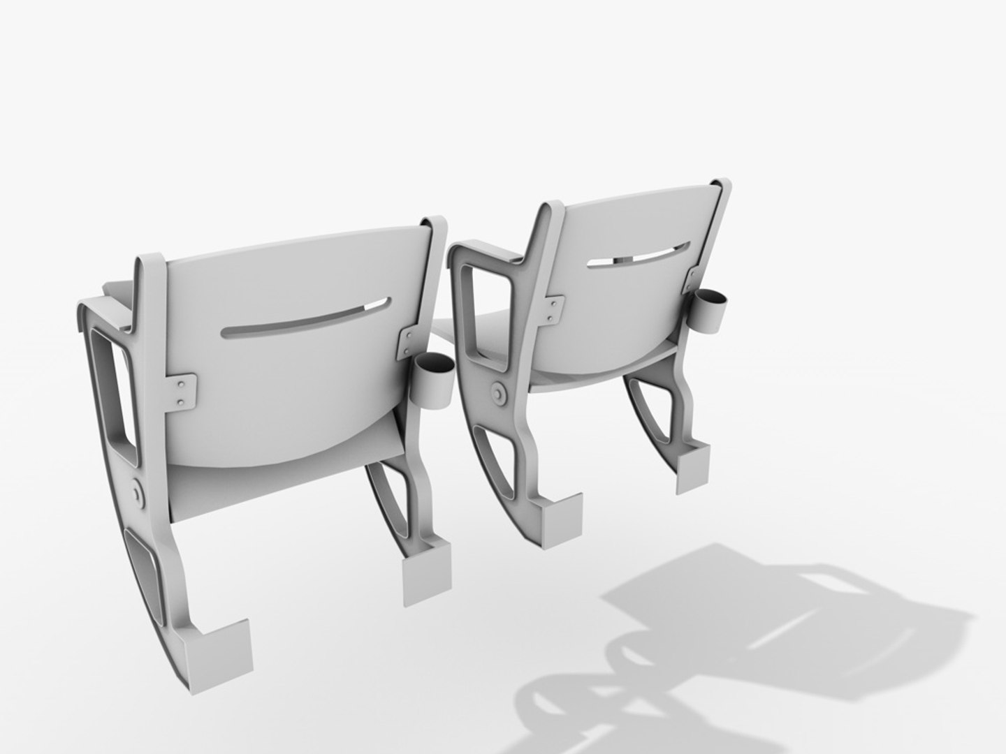 Stadium Seating Chair 3d 3ds