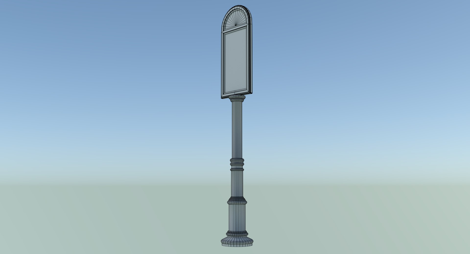 3d 3ds street notice board