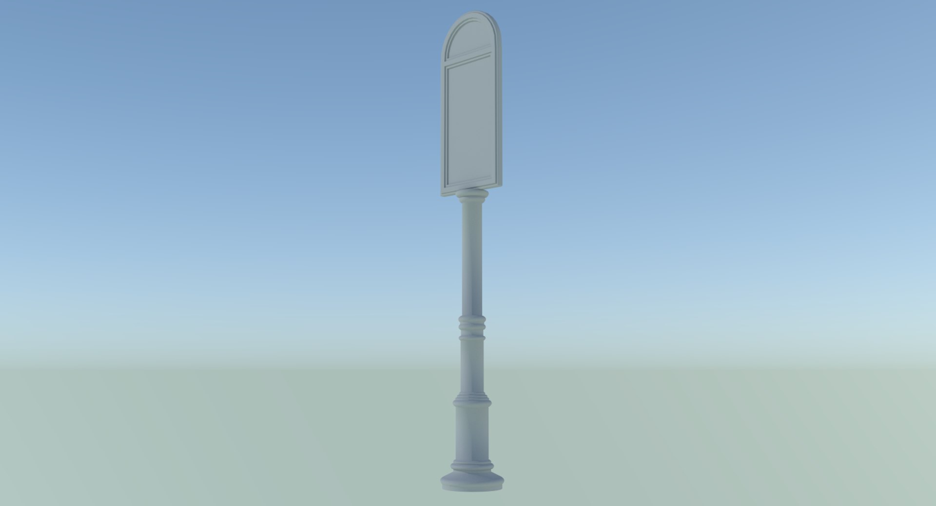 3d 3ds street notice board