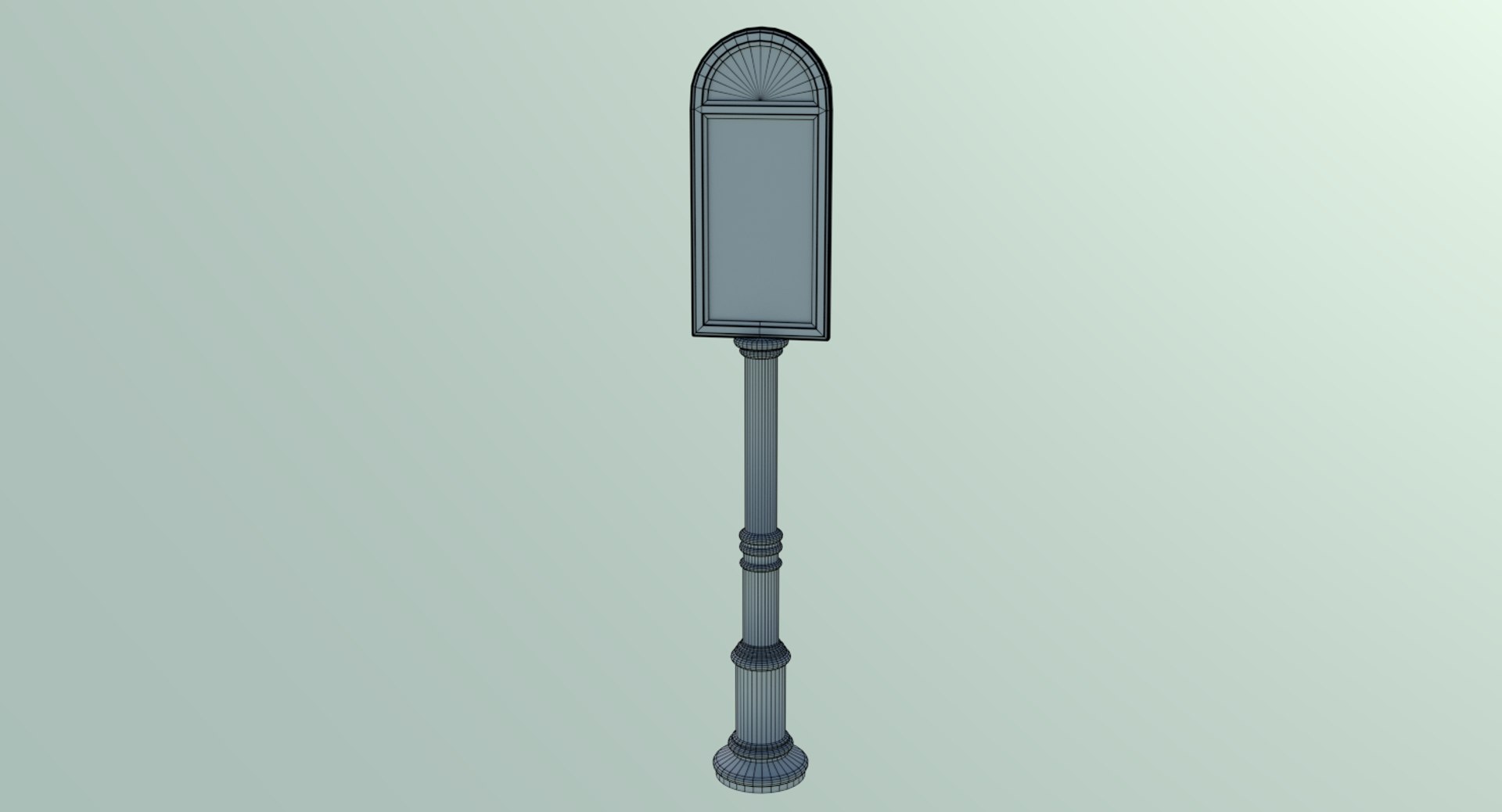 3d 3ds street notice board