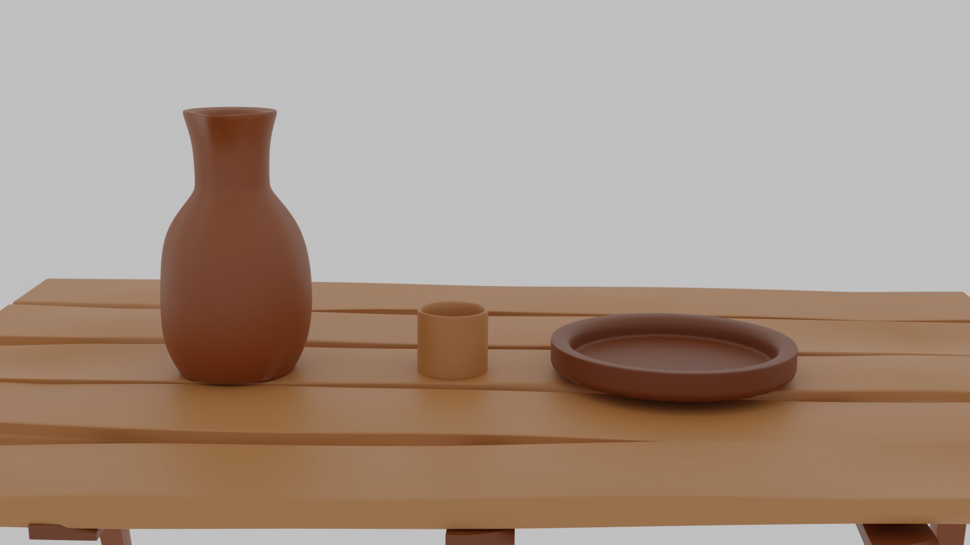 3D Rustic Farmhouse Table Model - TurboSquid 2001942