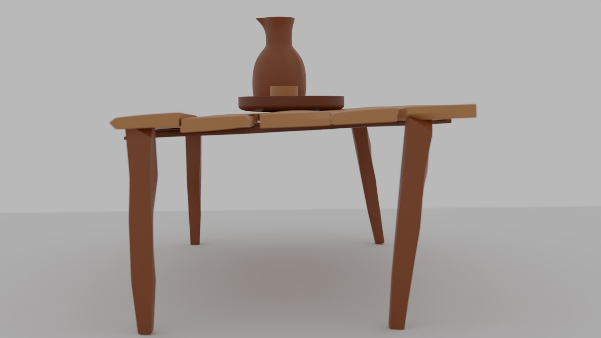 3D Rustic Farmhouse Table Model - TurboSquid 2001942
