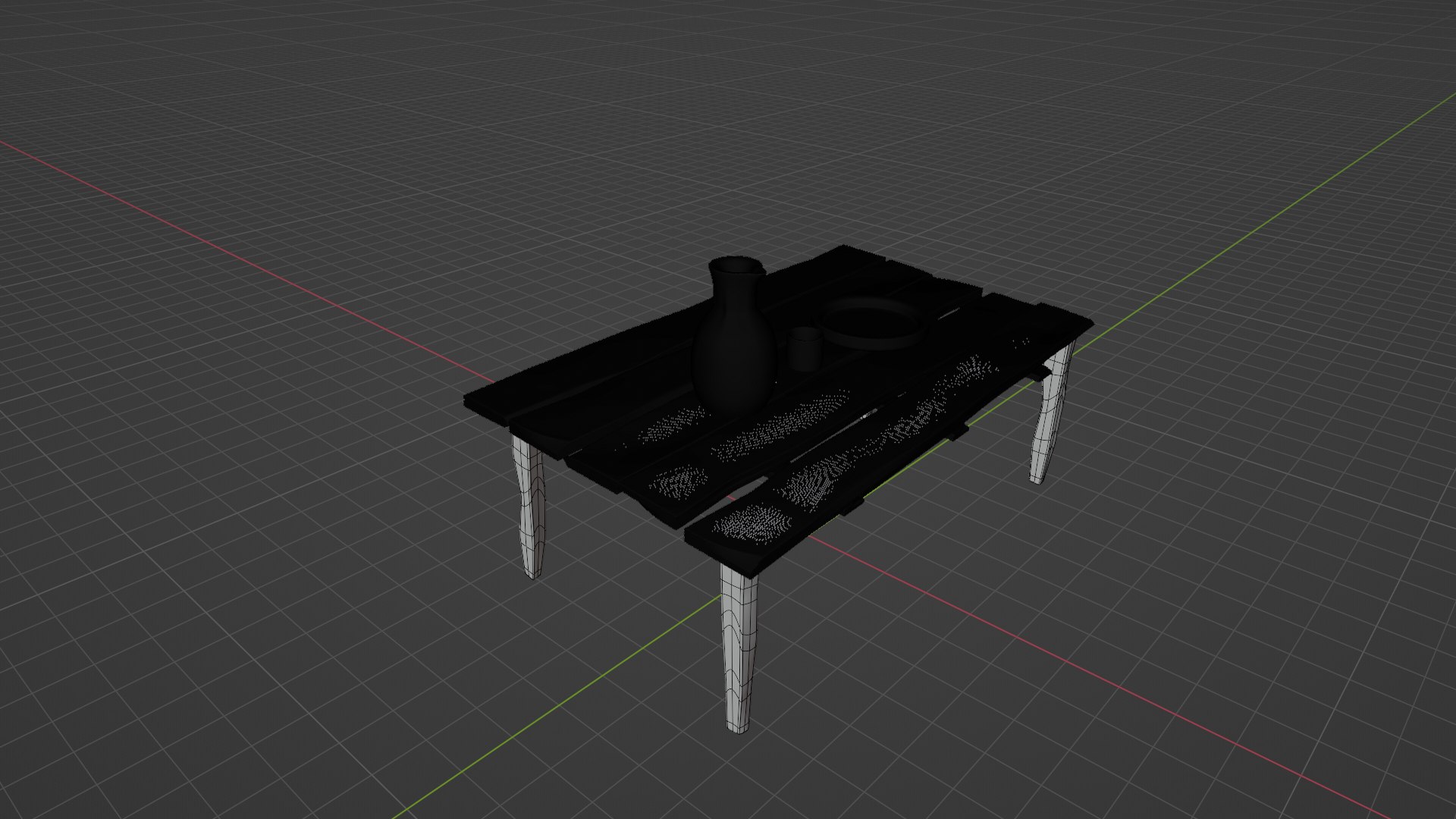 3D Rustic Farmhouse Table Model - TurboSquid 2001942