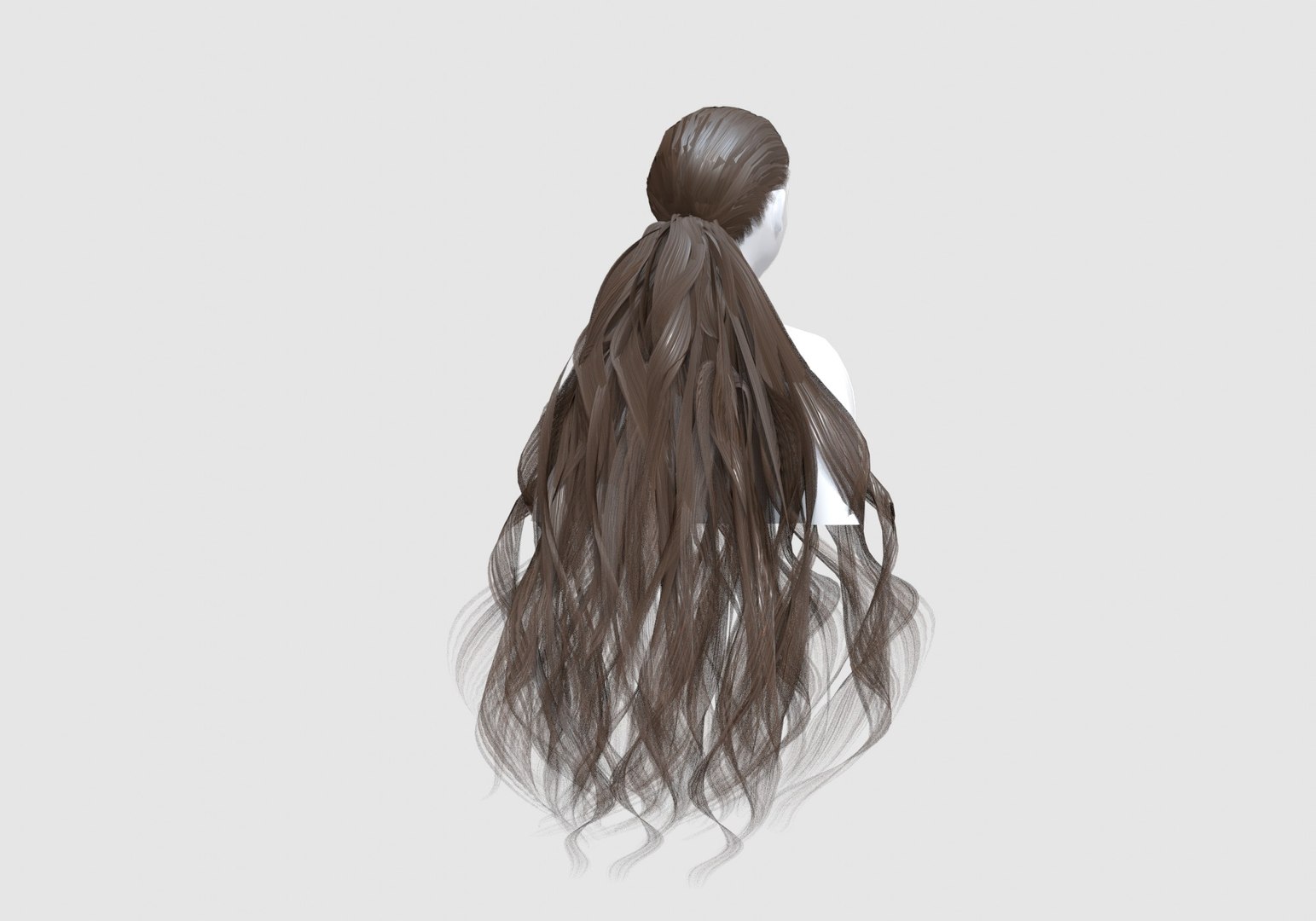 Female Curly Hairstyle 3D Model - TurboSquid 1961114