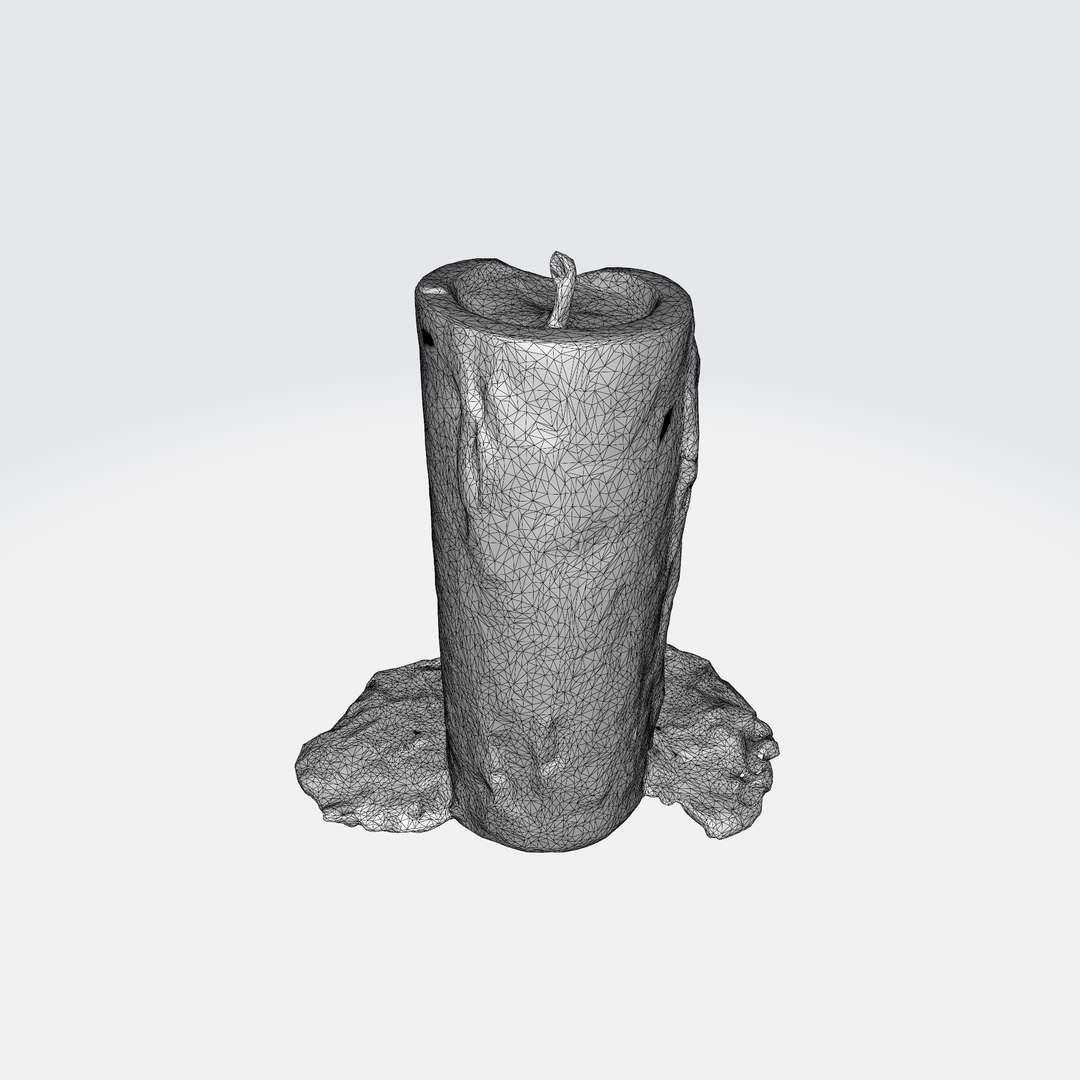 Melted Wax Candle Model - TurboSquid 2268051