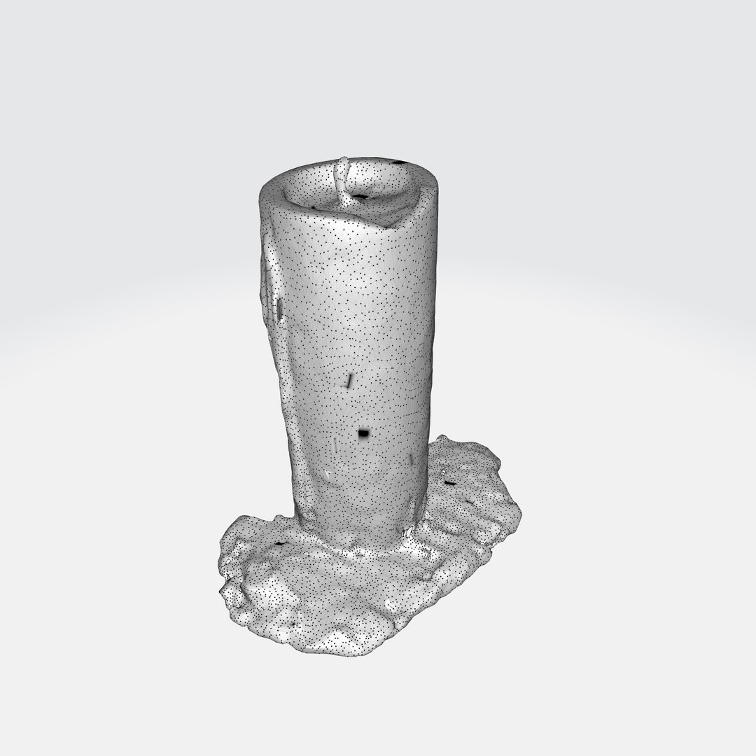 Melted Wax Candle Model - TurboSquid 2268051