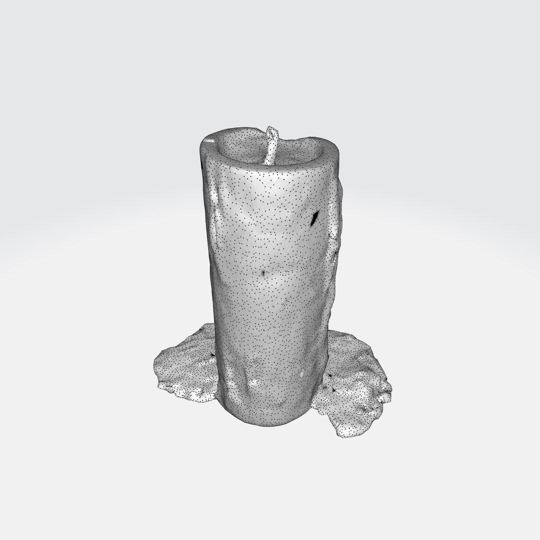 Melted Wax Candle Model - TurboSquid 2268051