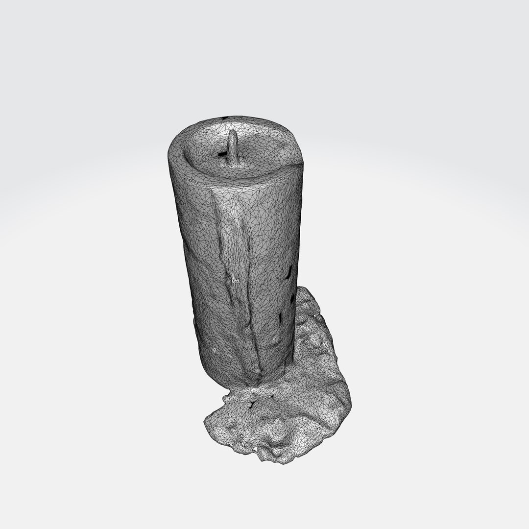 Melted Wax Candle Model - TurboSquid 2268051