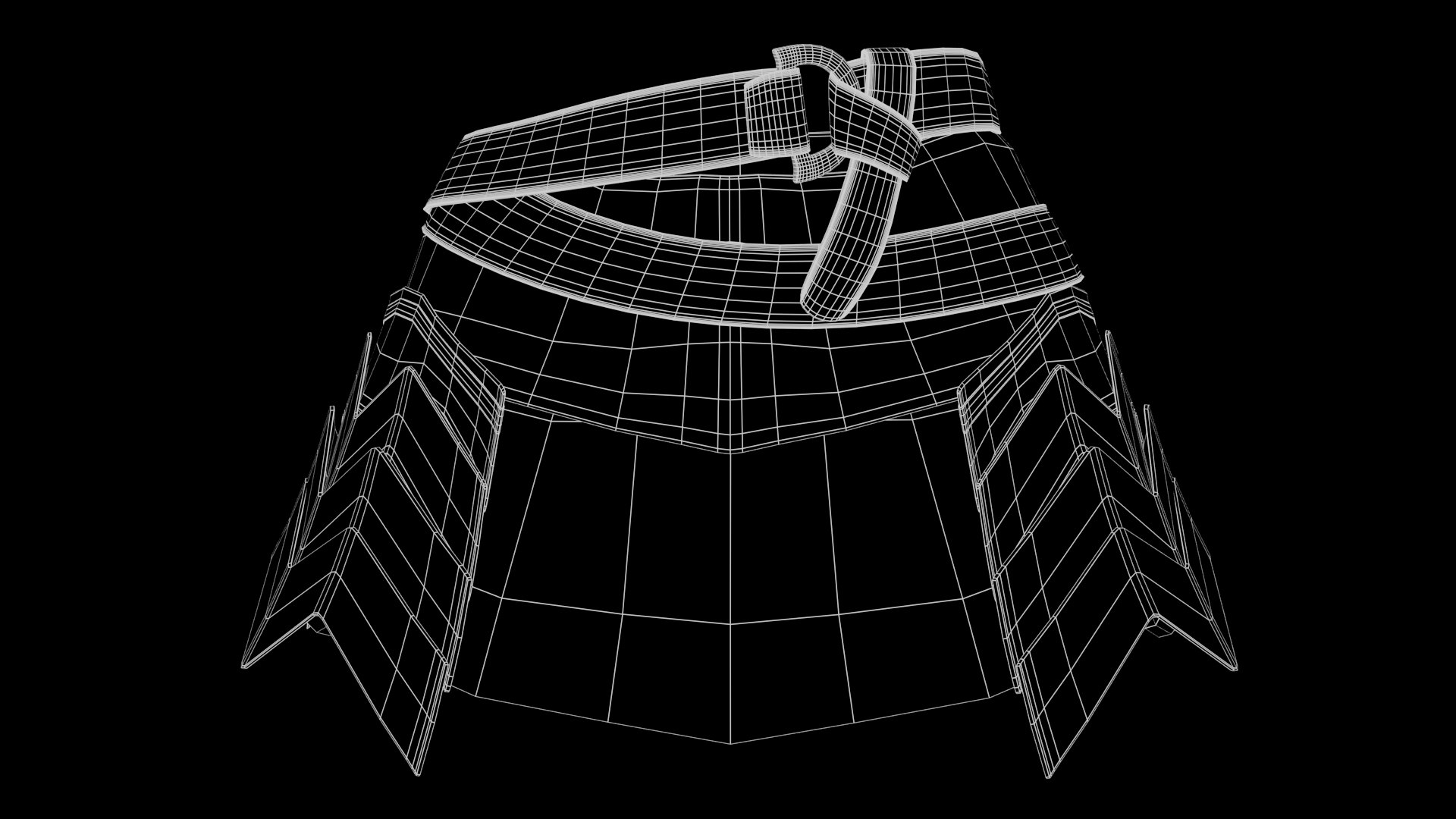 3D model Female Knight Skirt Armor Set LowPoly - TurboSquid 2034230