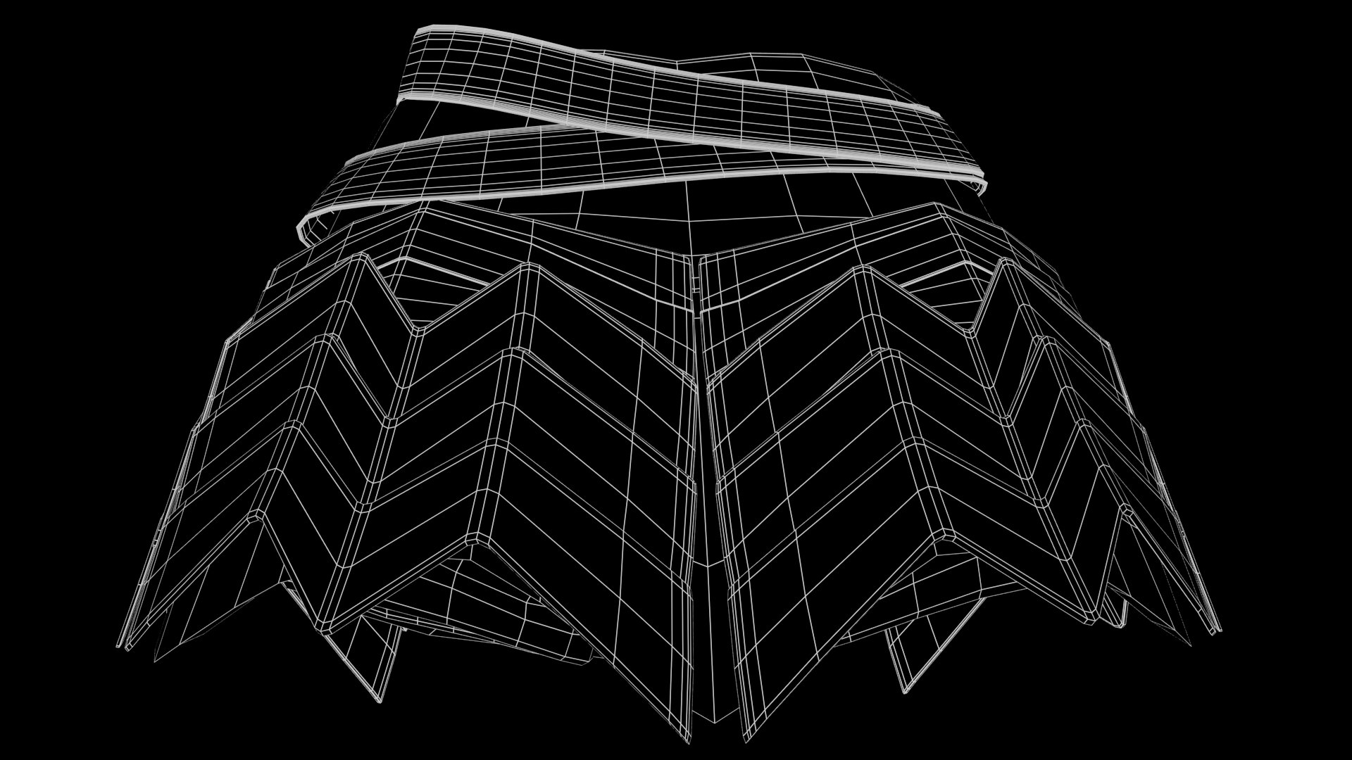 3D model Female Knight Skirt Armor Set LowPoly - TurboSquid 2034230