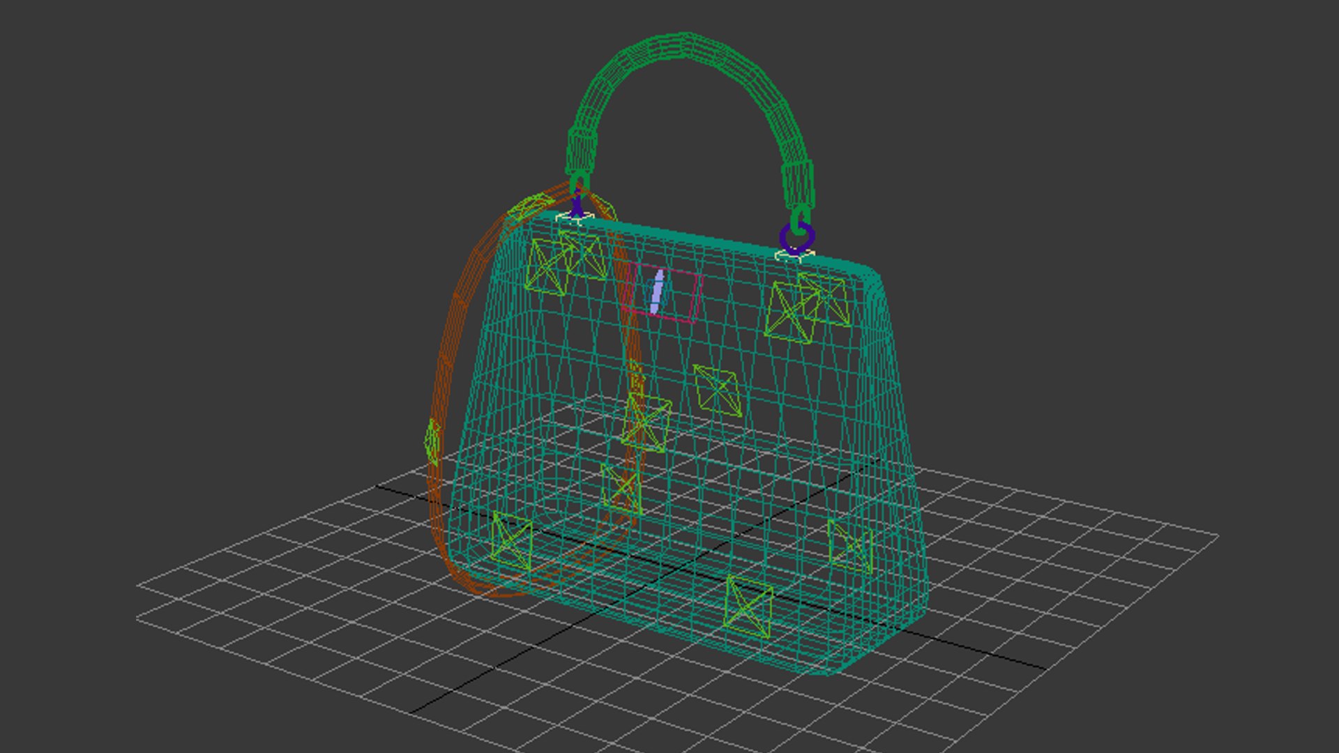 Designer Hand Bag 3D Model - TurboSquid 1811289