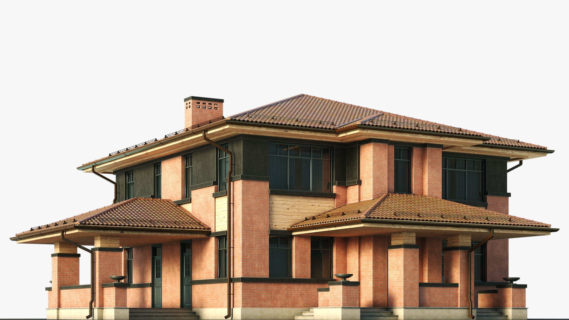 3D Model Residential House 44 - TurboSquid 2104406