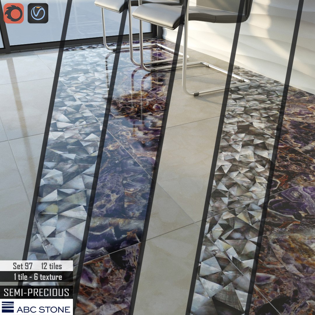 3D Tile Abc Stone Set - TurboSquid 1186991