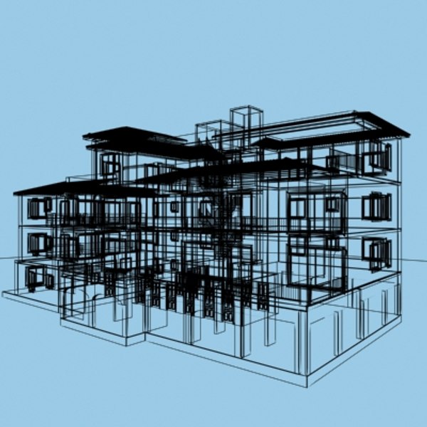 house 3d max