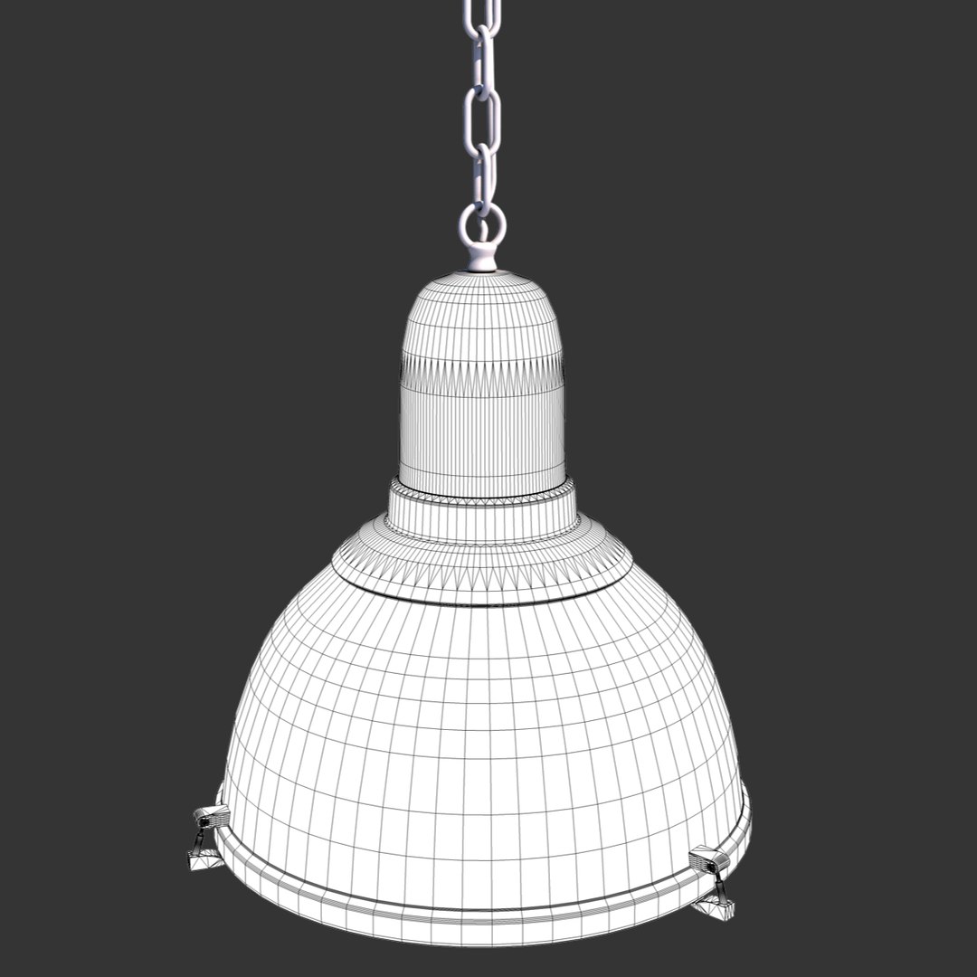 free industrial light 3d model