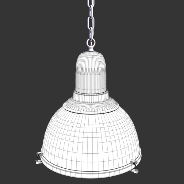 free industrial light 3d model