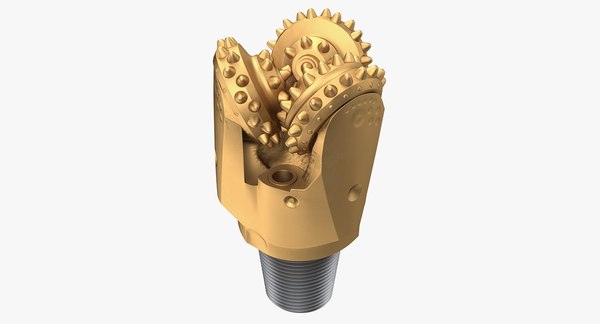 Tricone button bit 3D model - TurboSquid 1394402