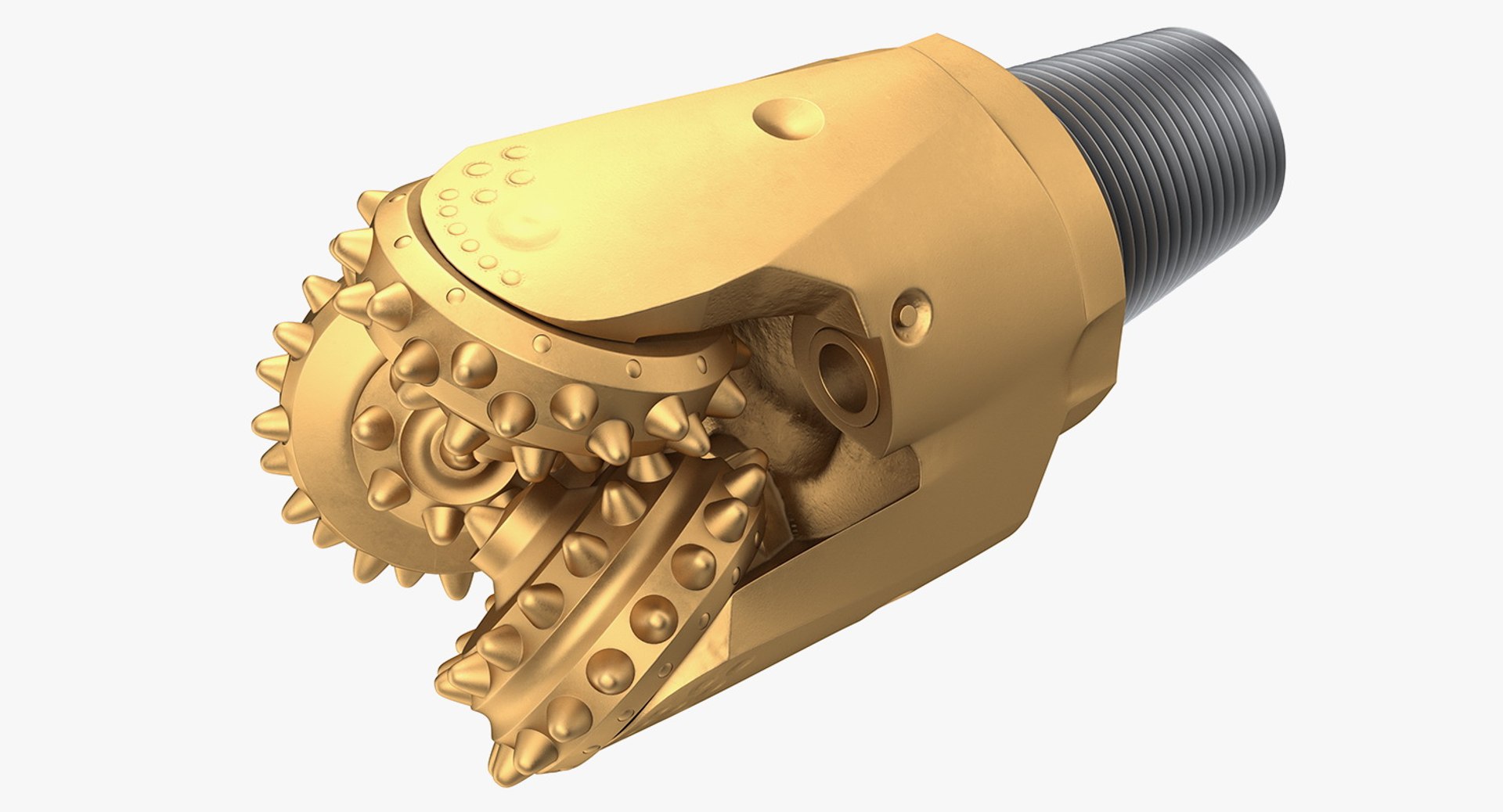 Tricone Button Bit 3D Model - TurboSquid 1394402