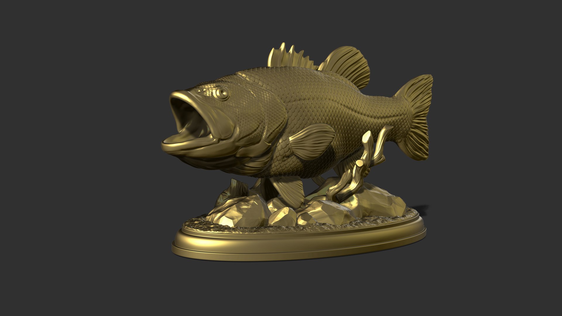 3D Largemouth bass - TurboSquid 2170280