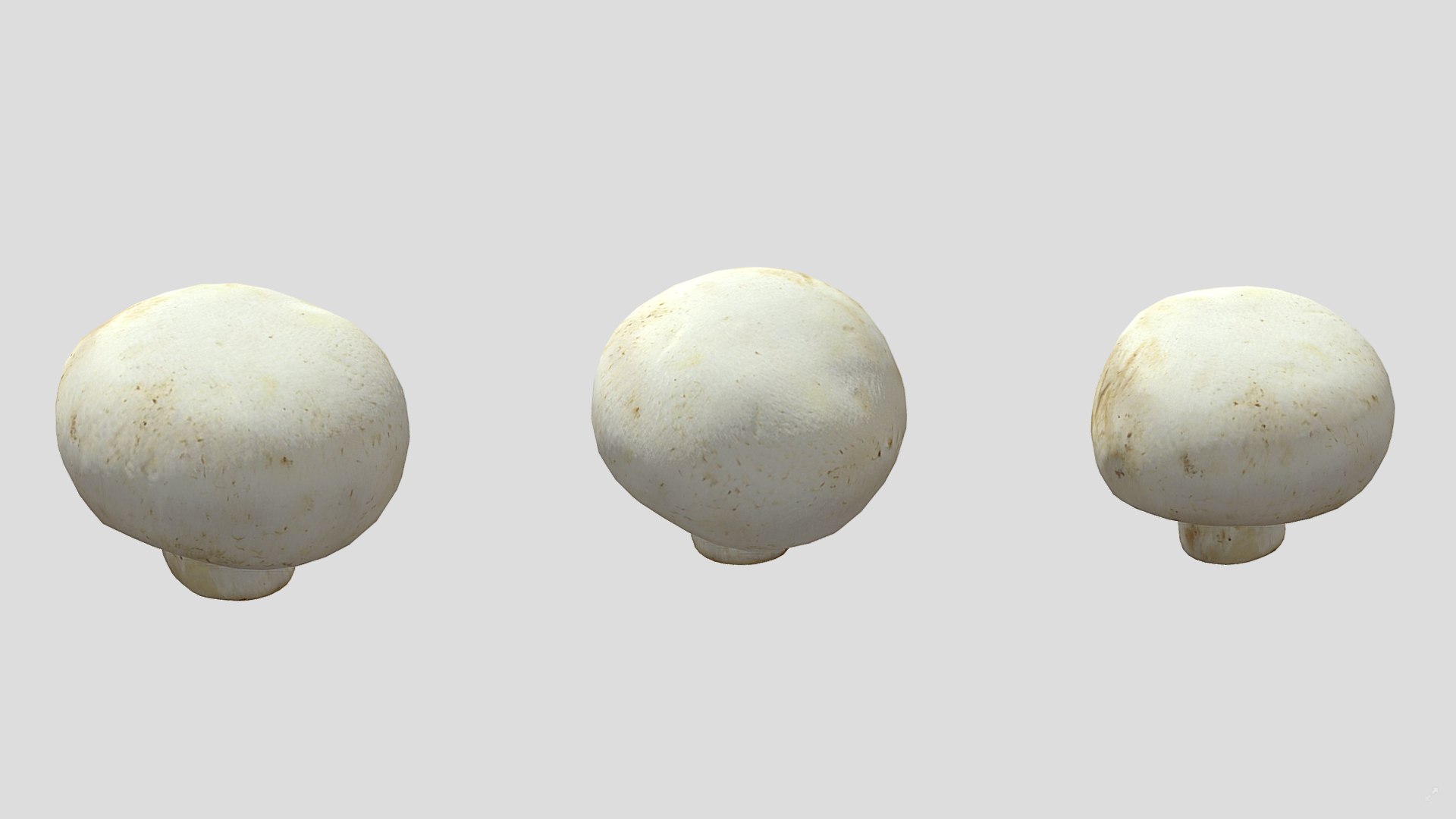 3D Button Mushroom Low Poly Model - TurboSquid 2317527