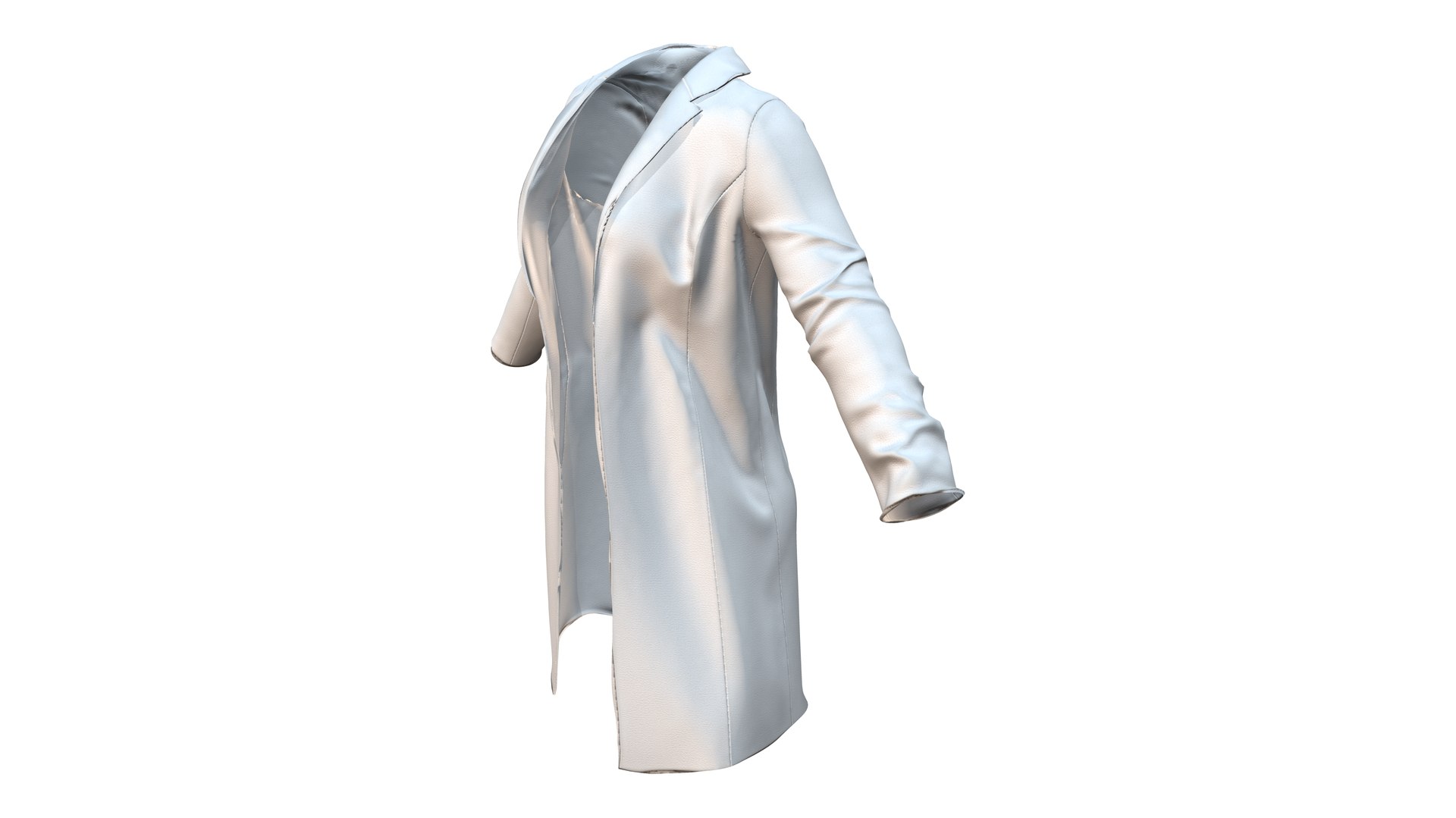 3D Women Lab Coat Model - TurboSquid 1940738