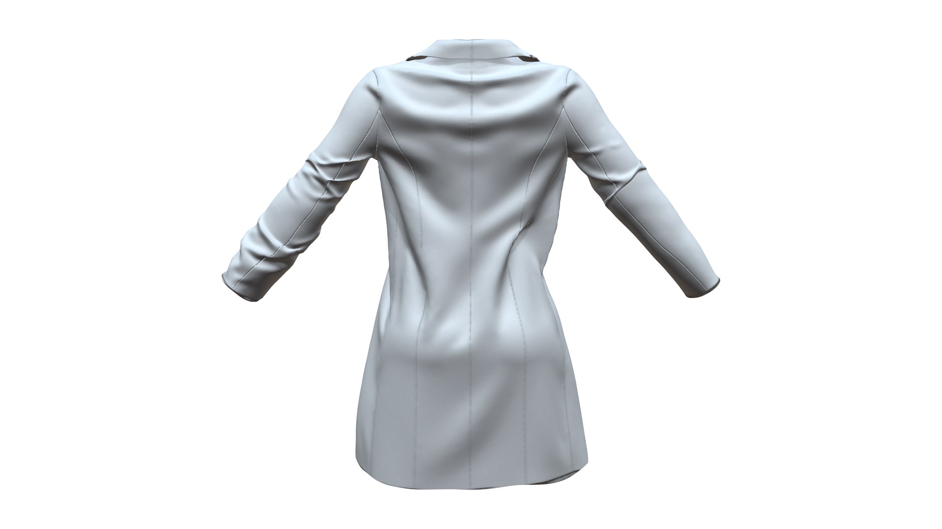 3D Women Lab Coat Model - TurboSquid 1940738