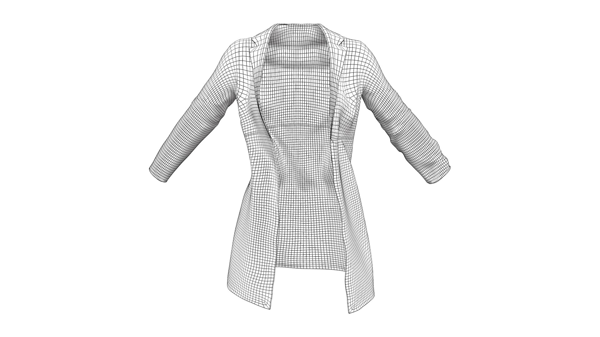 3D Women Lab Coat Model - TurboSquid 1940738