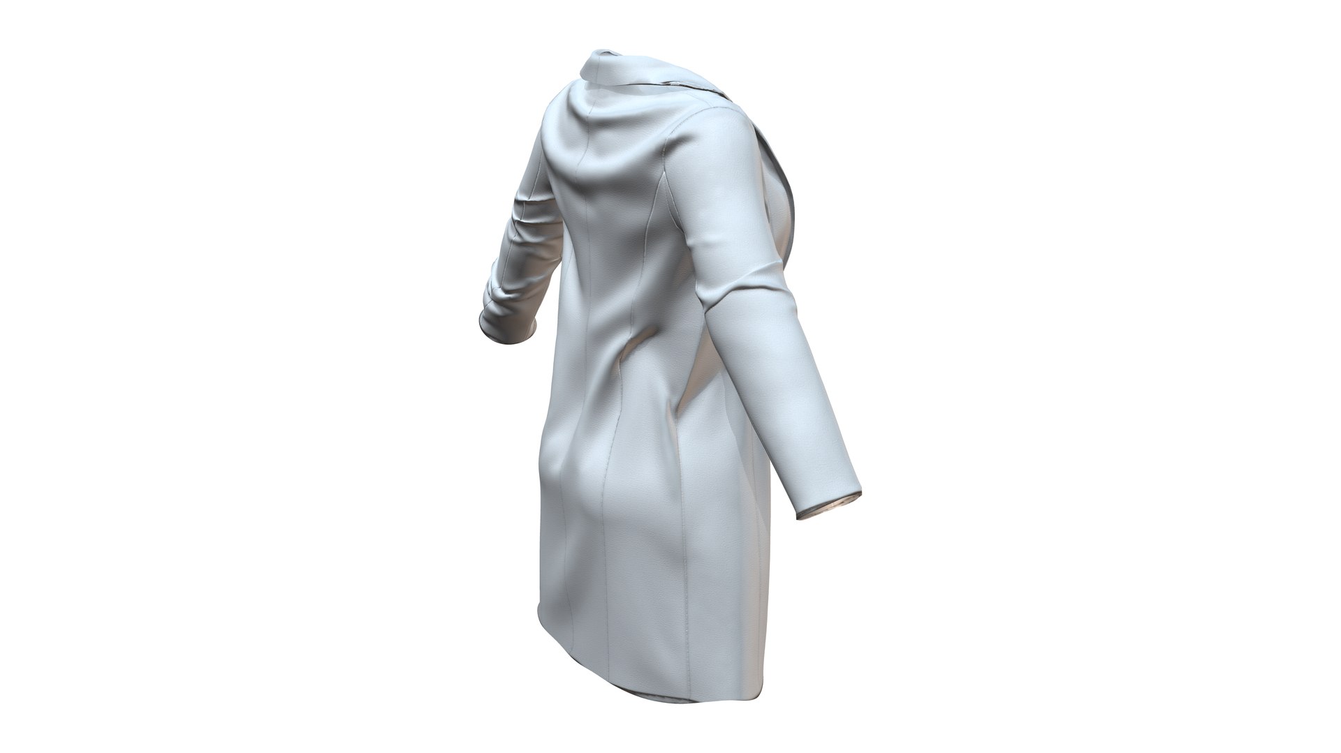 3D Women Lab Coat Model - TurboSquid 1940738
