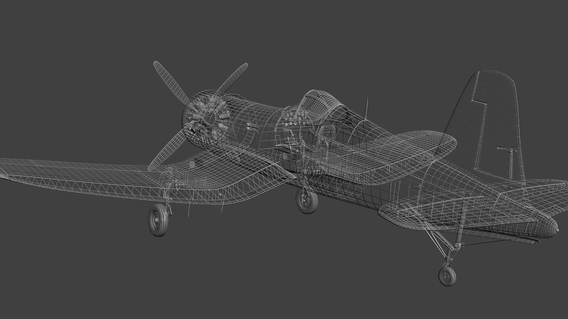 Fighter Game Ready Pbr Model 3D Model - TurboSquid 2250422