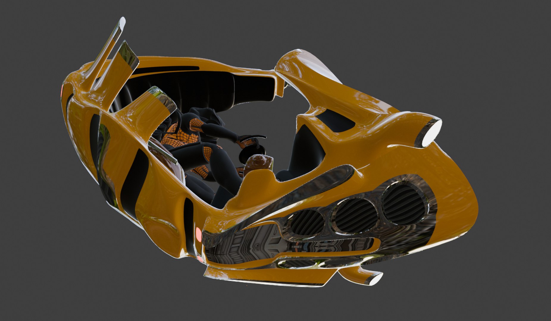3D Model Nexus Veloce Urban Flux Interceptor - TurboSquid 2515391