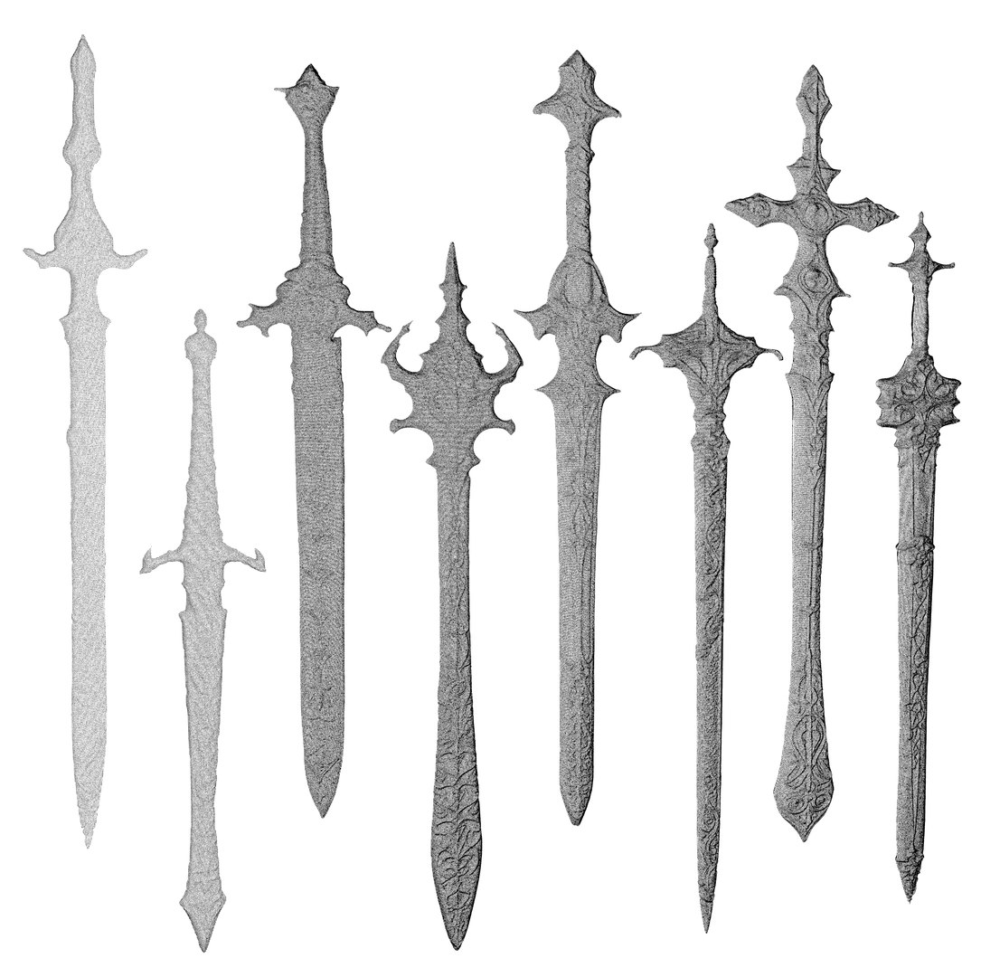 3D Magical Swords Model - TurboSquid 2165210