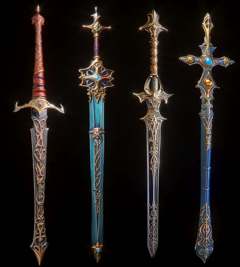 3D Magical Swords Model - TurboSquid 2165210