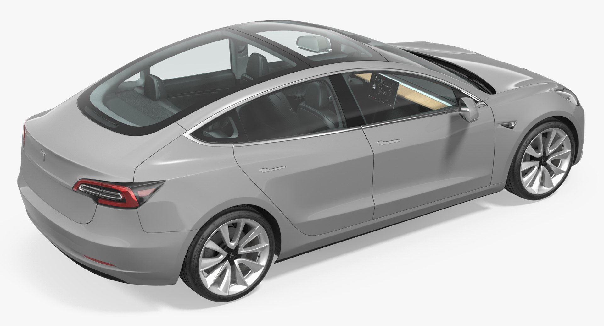 Tesla 3 Simple Interior 3D Model - TurboSquid 1220755