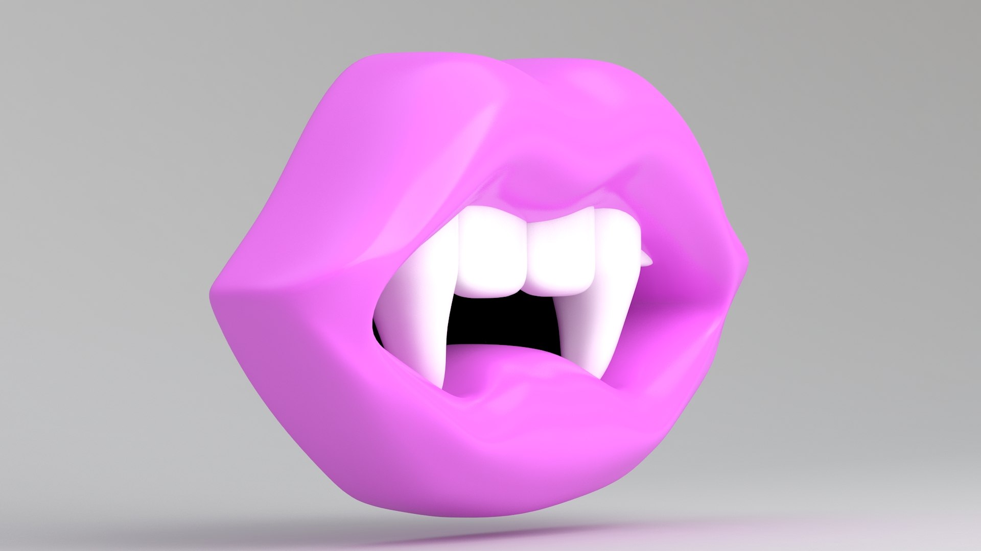 Vampire Pink Lips 3D Model - TurboSquid 2436161