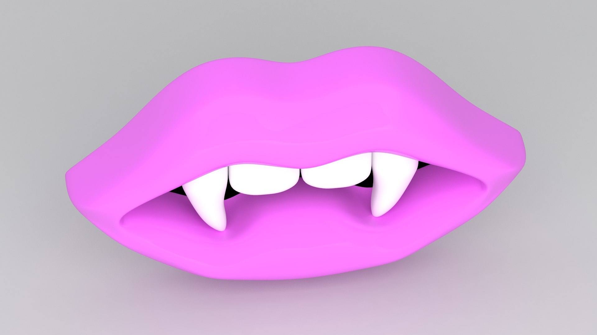 Vampire Pink Lips 3D Model - TurboSquid 2436161