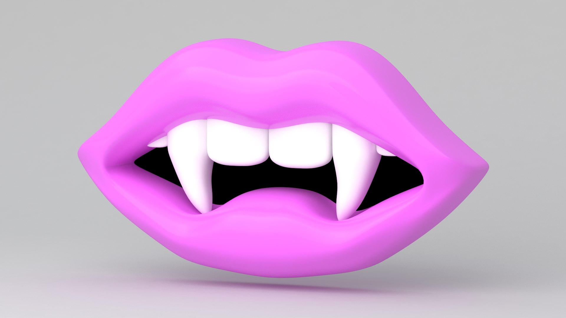 Vampire Pink Lips 3D Model - TurboSquid 2436161