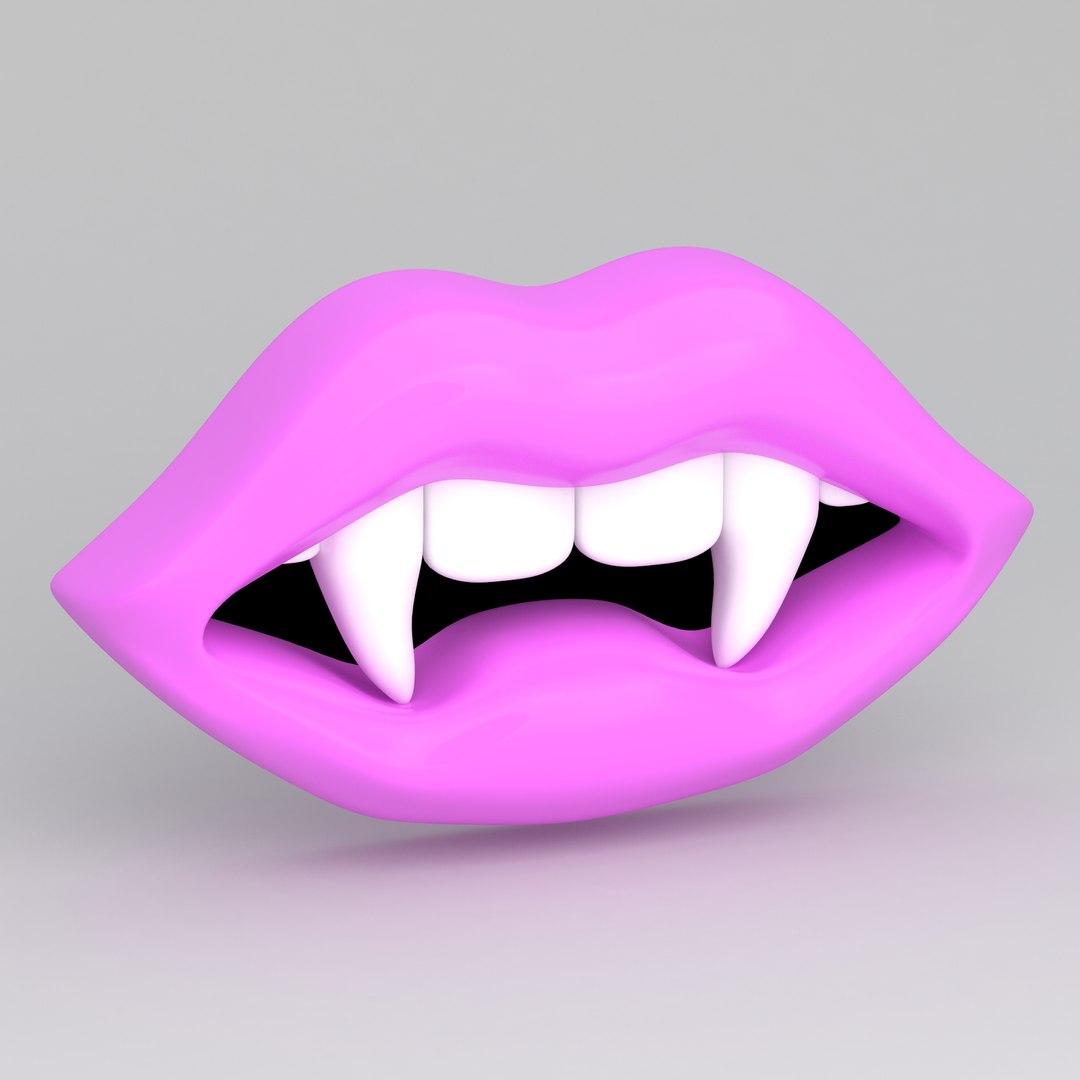 Vampire Pink Lips 3D Model - TurboSquid 2436161