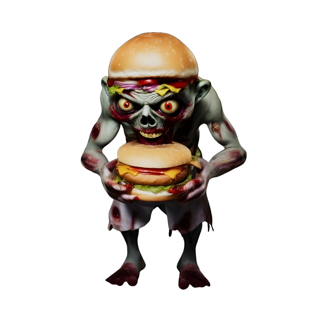 3D Zombie Burger Buddies Model - TurboSquid 2301682