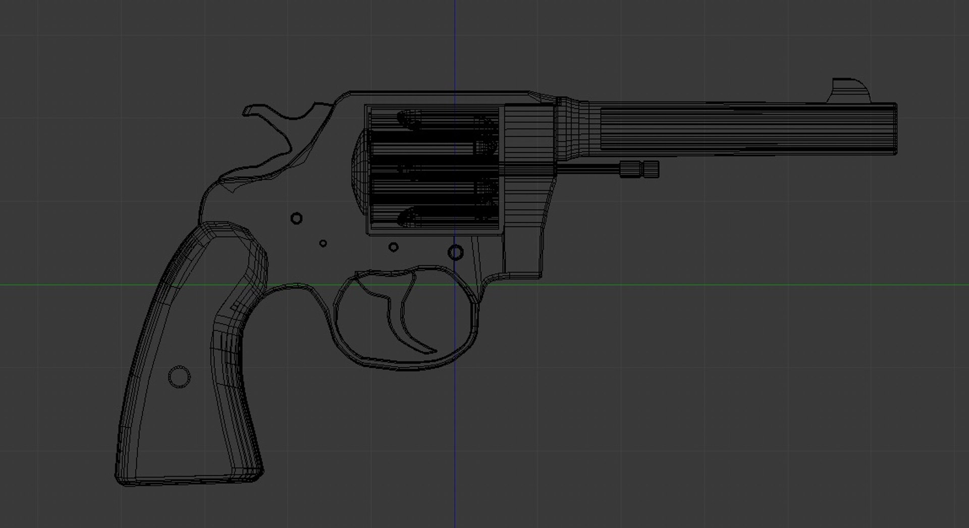 3d Model Modeled Colt Revolver