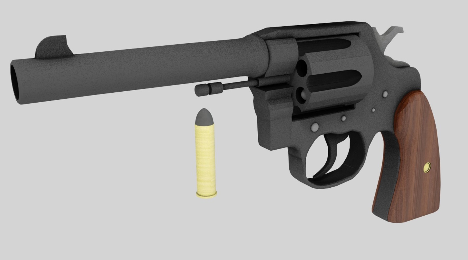 3d Model Modeled Colt Revolver