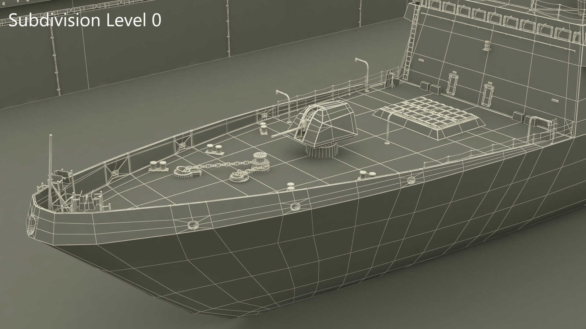 Concrete Naval Dry Dock With Warship Animated 3D Model - TurboSquid 2425274