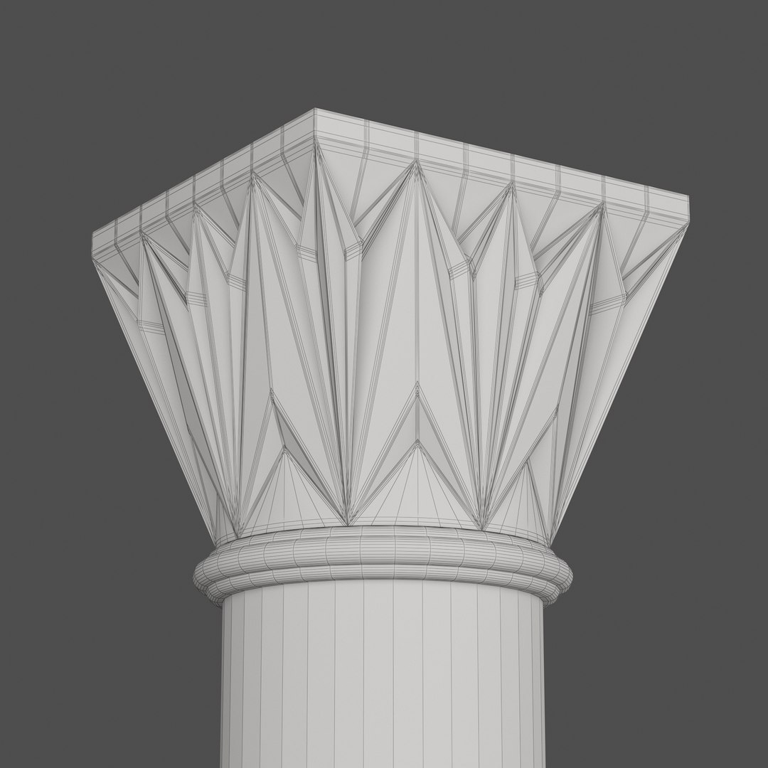 3D Classic Islamic Column 002 - TurboSquid 2066592