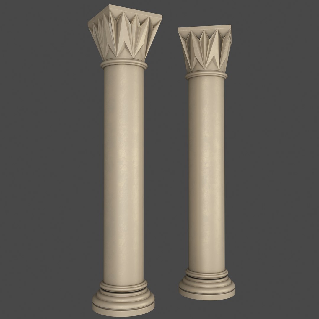 3D Classic Islamic Column 002 - TurboSquid 2066592