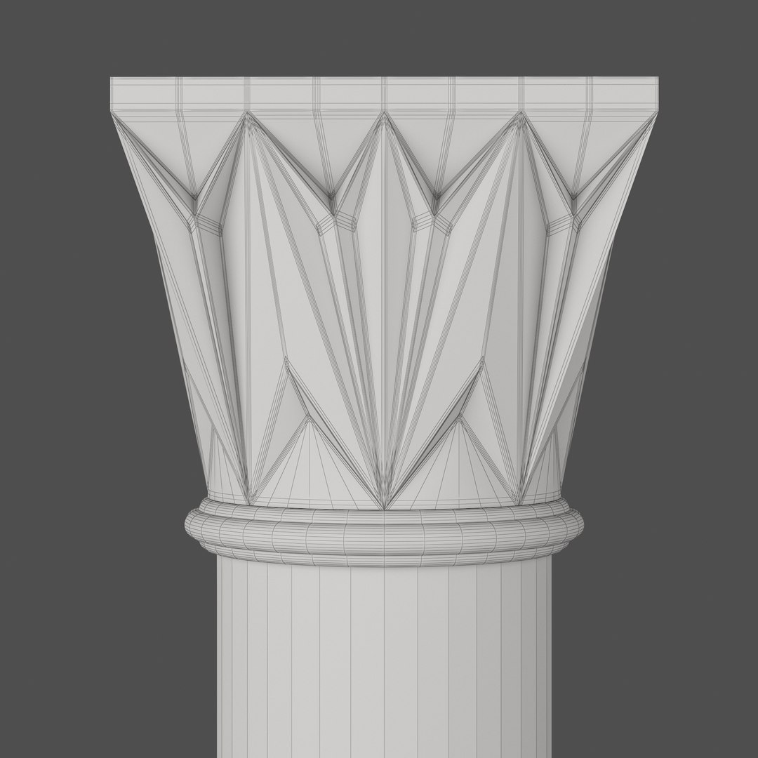 3D Classic Islamic Column 002 - TurboSquid 2066592