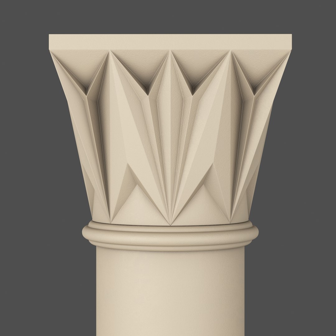 3D Classic Islamic Column 002 - TurboSquid 2066592