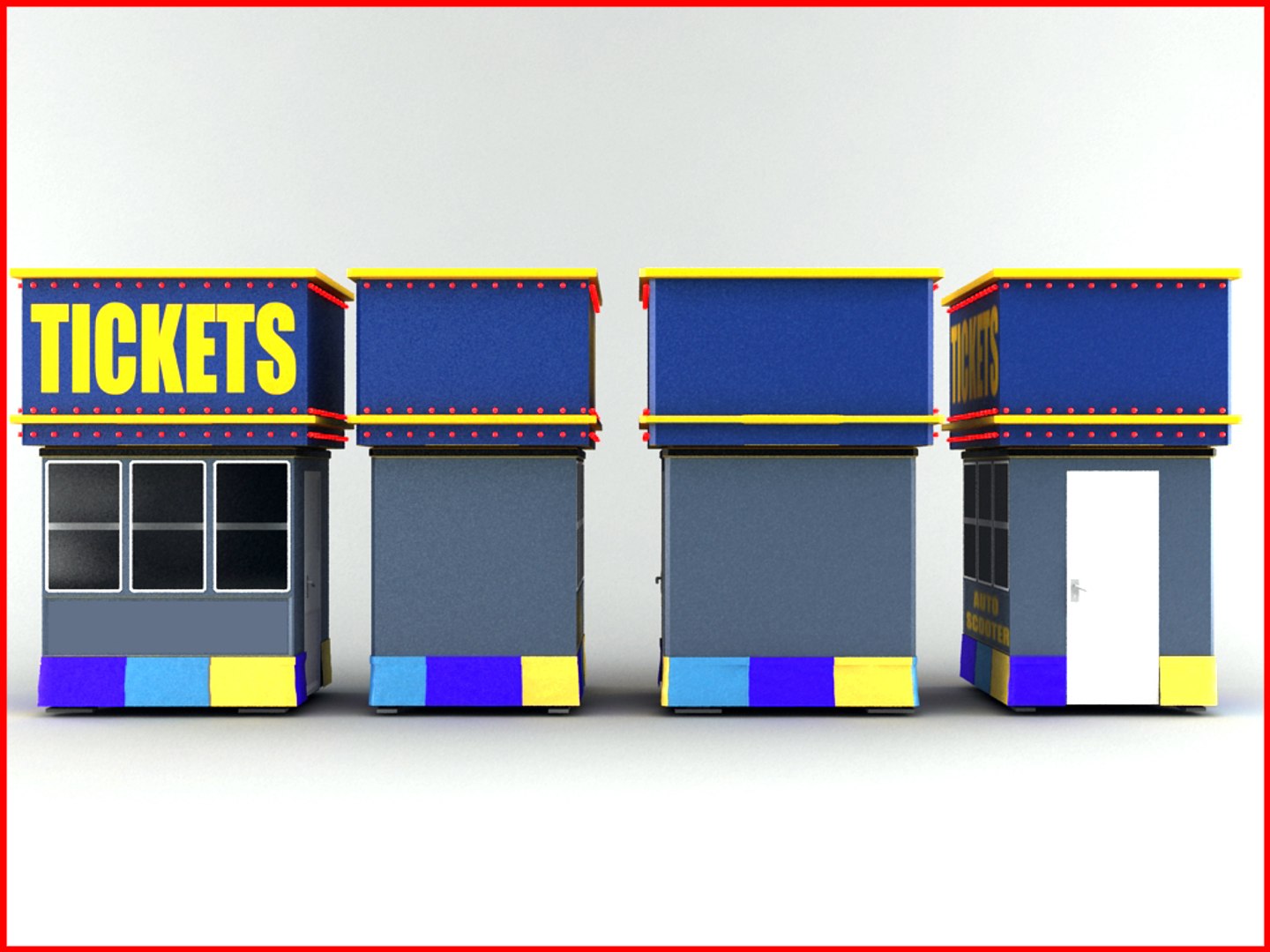 3dsmax ticket booth