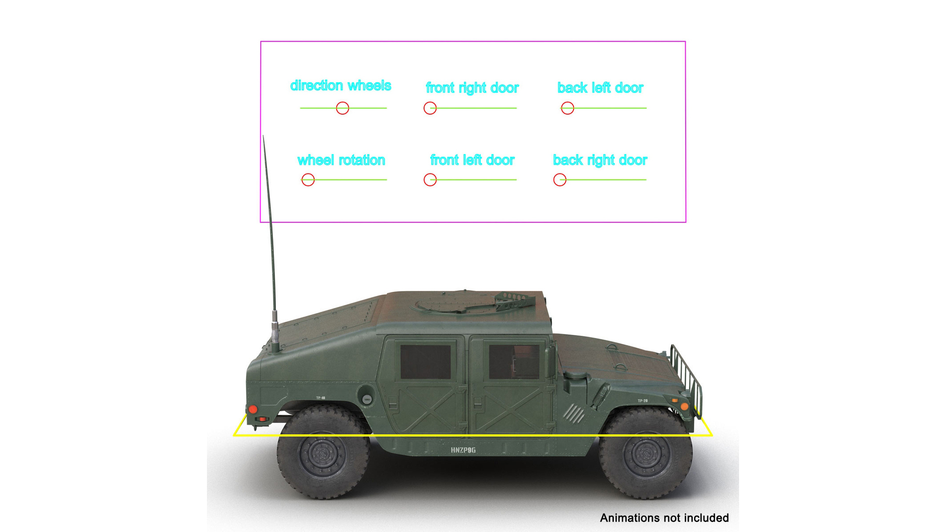 3D Military Humvee Rigged - TurboSquid 2387144
