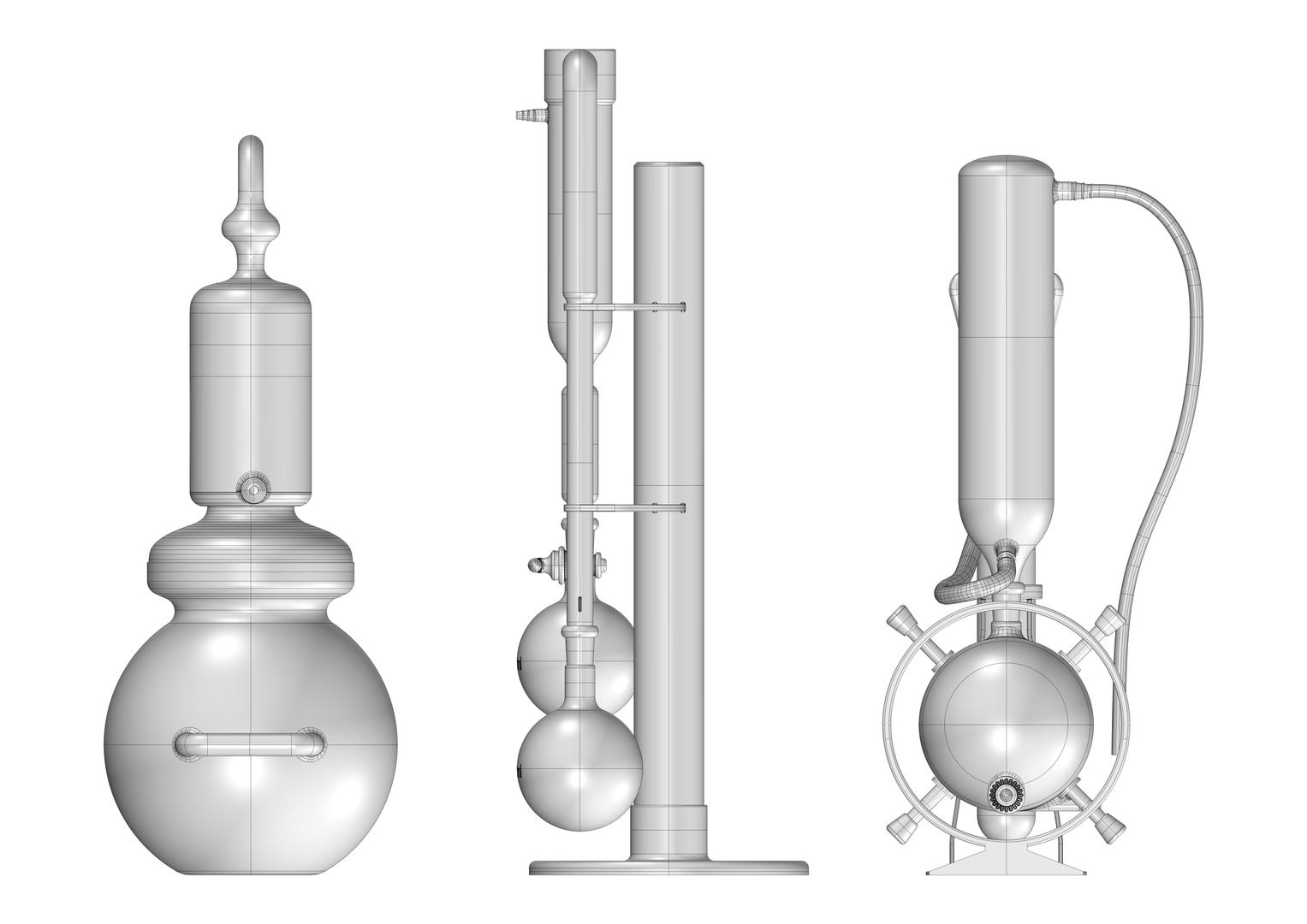 Set of evaporators 2 3D model - TurboSquid 1757807